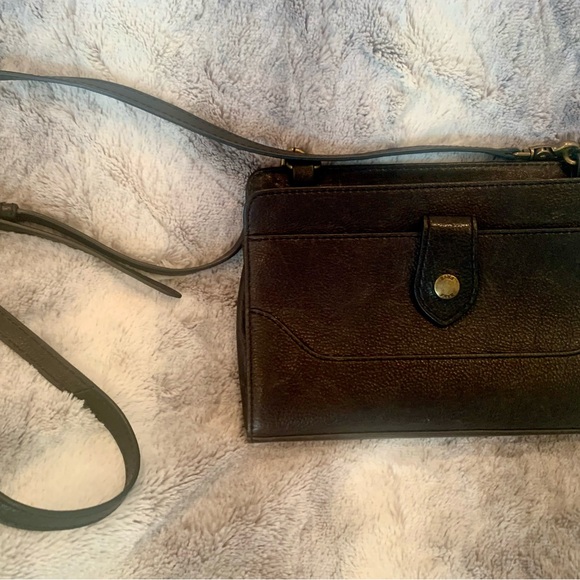Frye | Bags | Frye Black Crossbody Bag With Textured Leather And ...